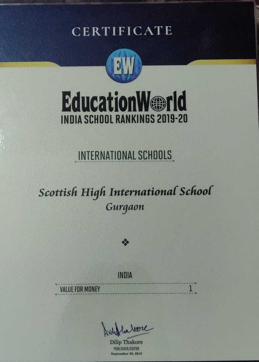 Exemplifying Excellence Again! Best School Award - Ranking 2019-20