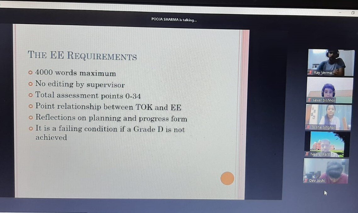 Extended Essay Workshop 2021 - online for Grade XI IBDP students